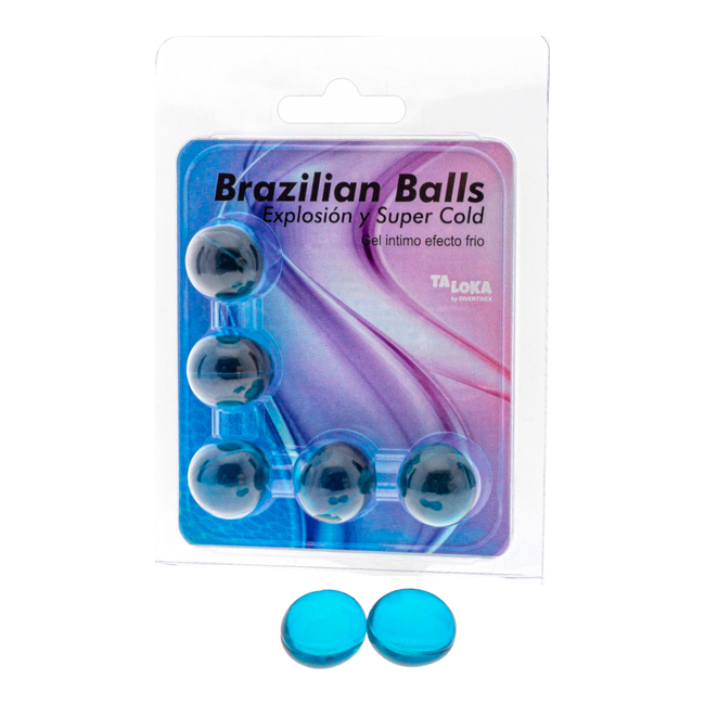 Bolas brasileñas de gel excitante con efecto - Taloka - 5 bolas por 13,20