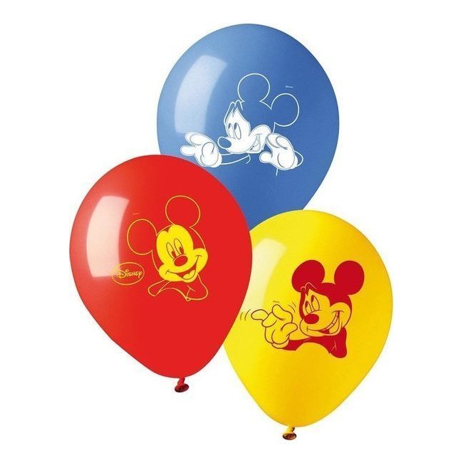 Globos de Mickey Mouse - Festa Balloon - 10 unidades por 3,75