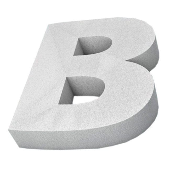 Letra de corcho grande de 60 cm por 7,75