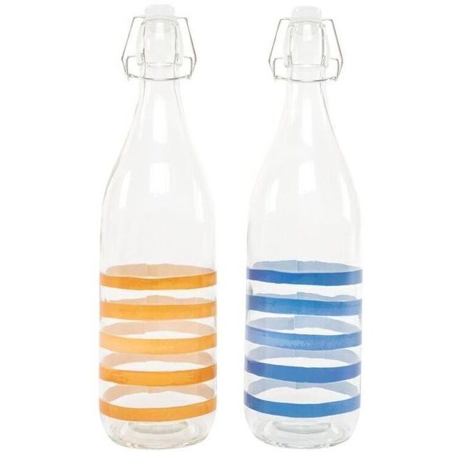 Botella de 1 L a rayas surtidas por 3,25